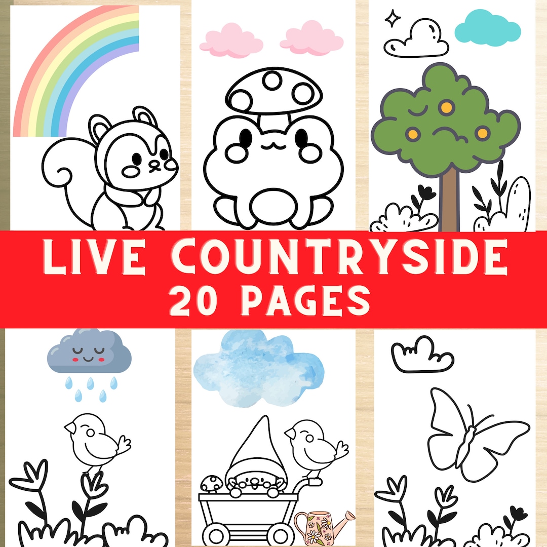 Childrens Coloring Pages, Countryside, Animals Coloring Pages, Nature ...
