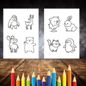 Animals Coloring Pages, Animals Kawaii, Cute Animals, Printable ...