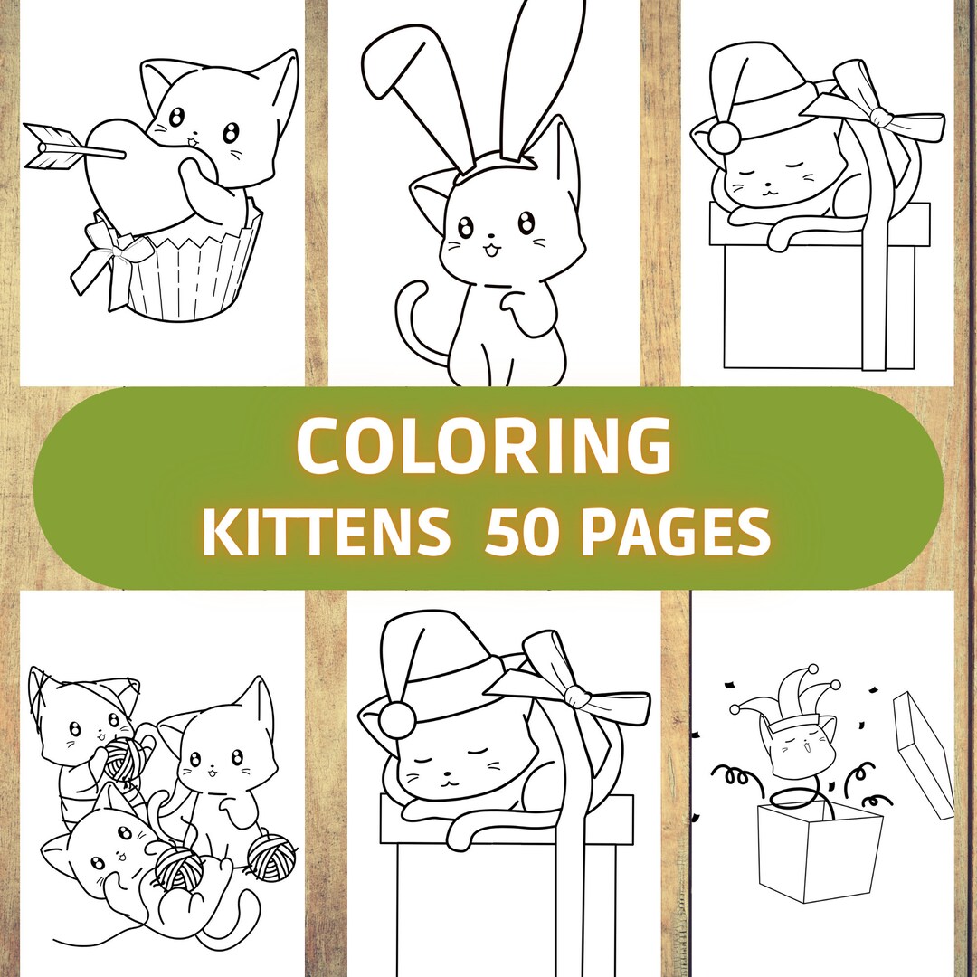 Kittens Coloring Pages, Kids Activities, Cute Kitten Coloring Design ...