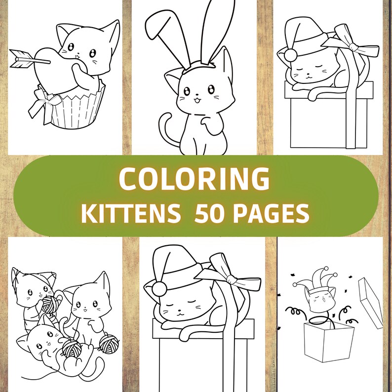 Kittens Coloring Pages, Kids Activities, Cute Kitten Coloring Design ...