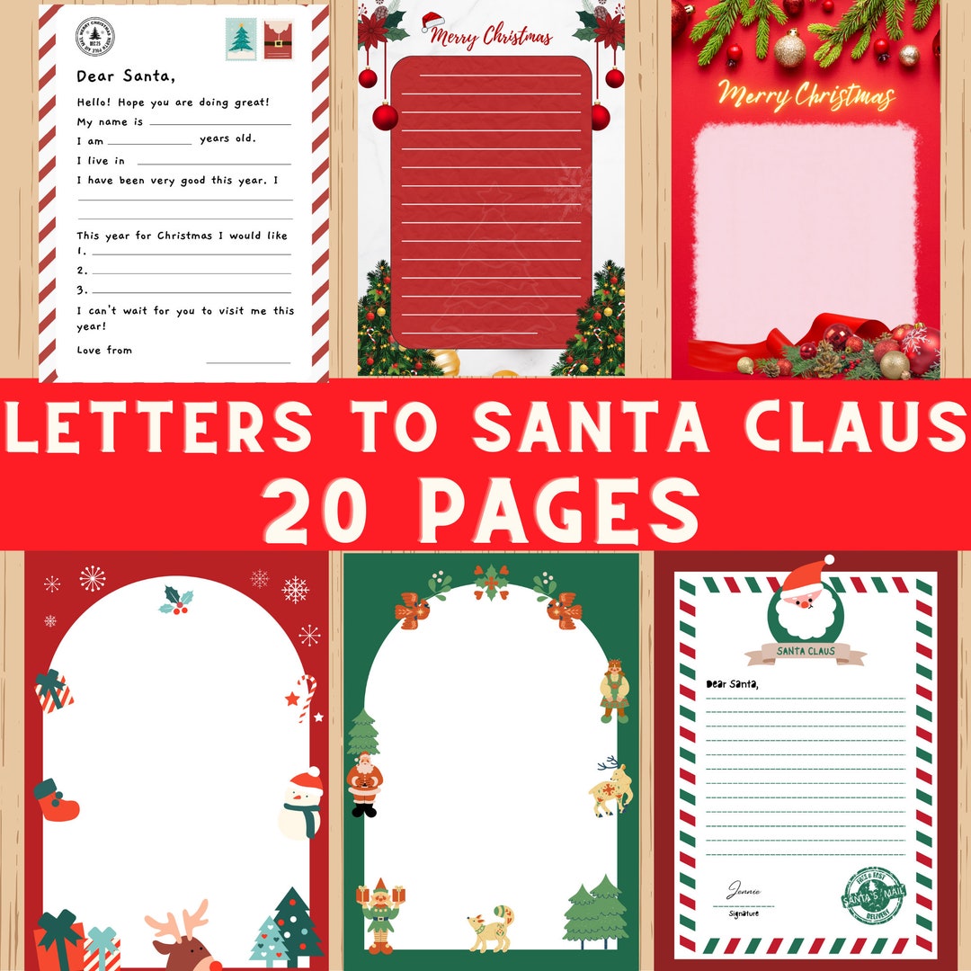 Letters to Santa Claus, Write to Santa Claus, Christmas Activities Kids ...