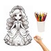 Princess Coloring Pagessuperhero Coloring Sheets Printable - Etsy