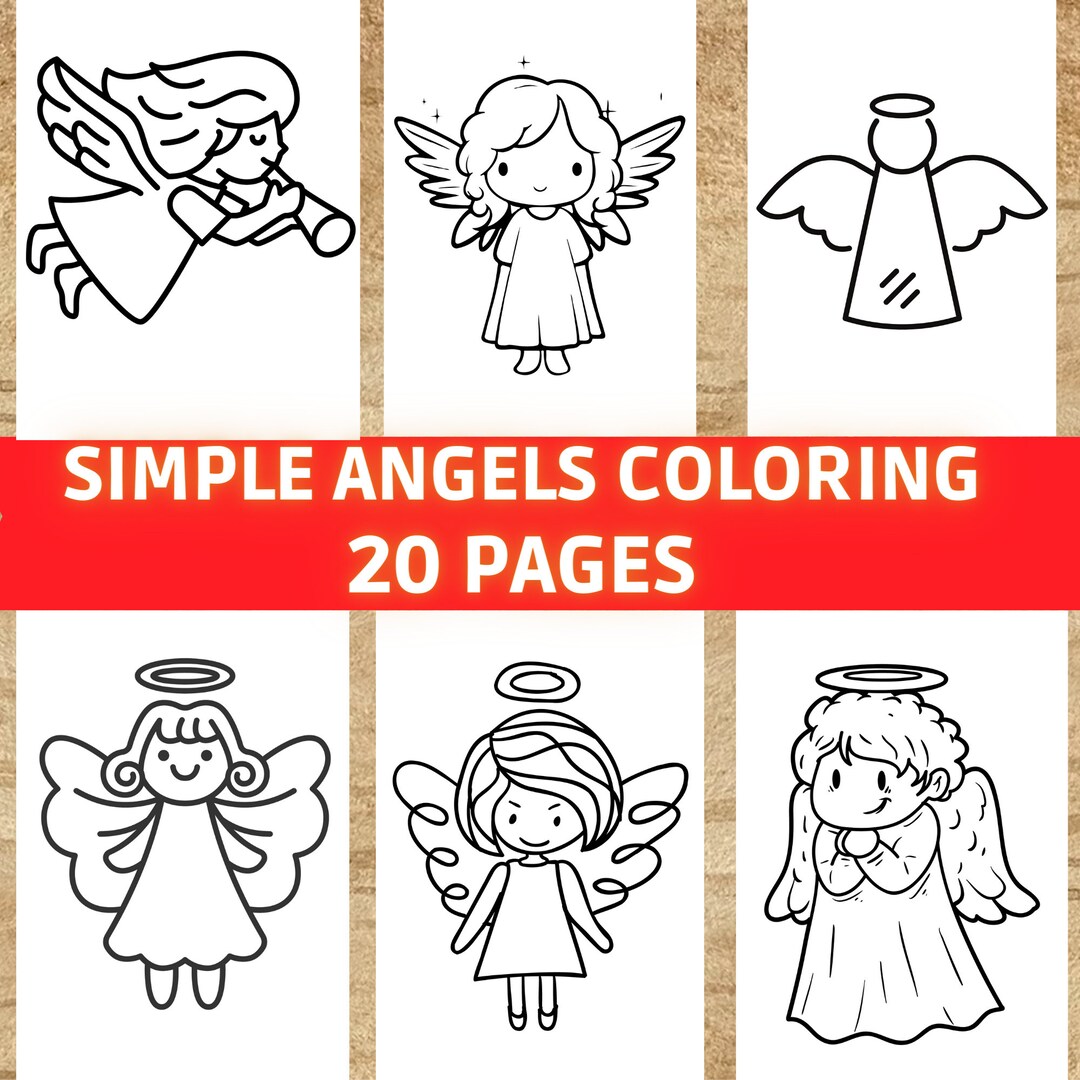Coloring Angels Book, Printable Coloring Pages, Coloring, Children ...