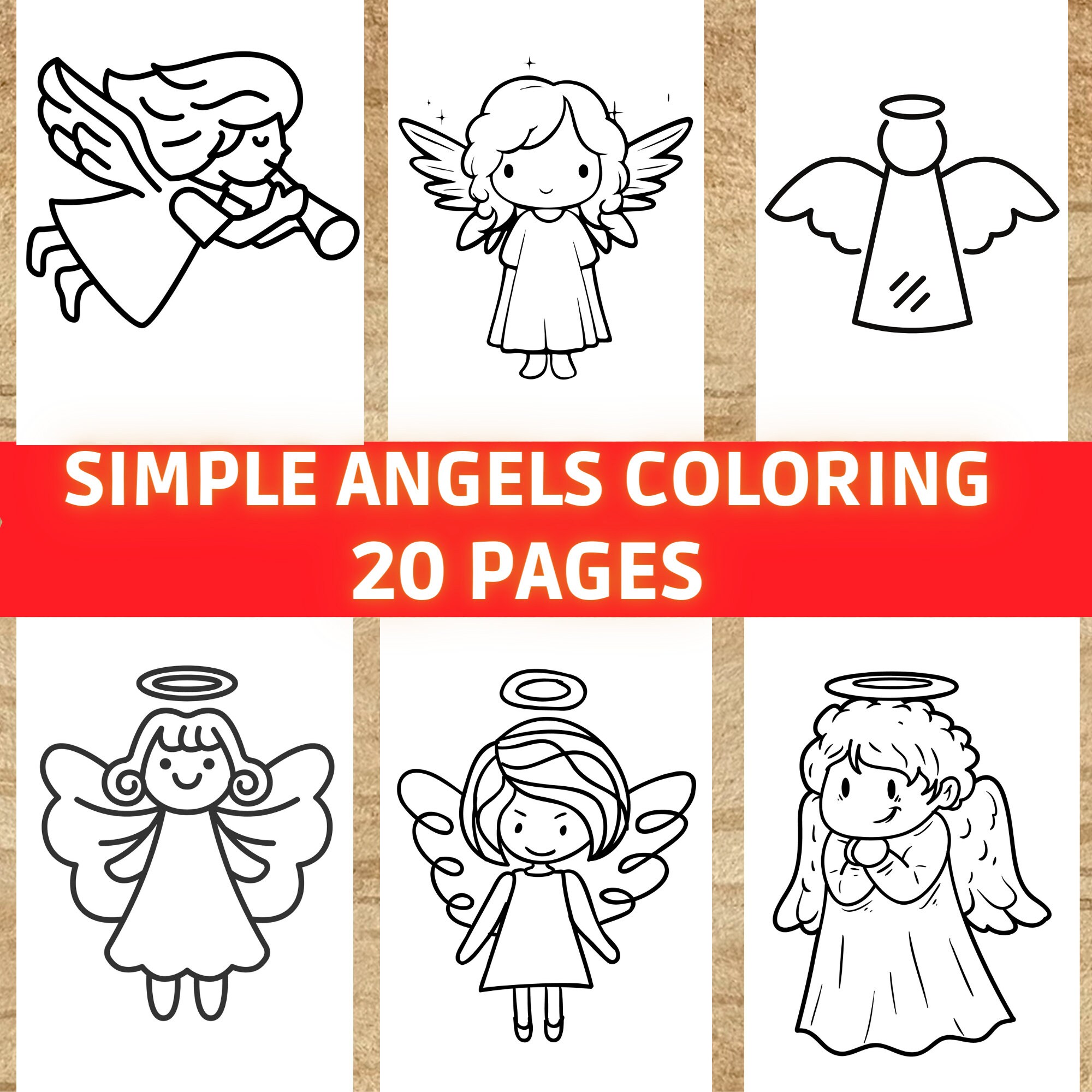 Coloring Angels Book, Printable Coloring Pages, Coloring, Children ...