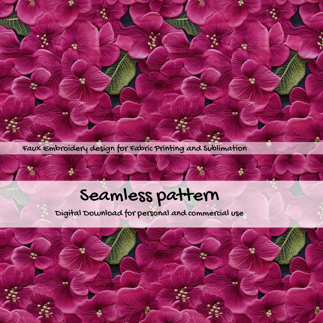 Victorian Flowers Embroidery Seamless File Floral Embroidery Etsy
