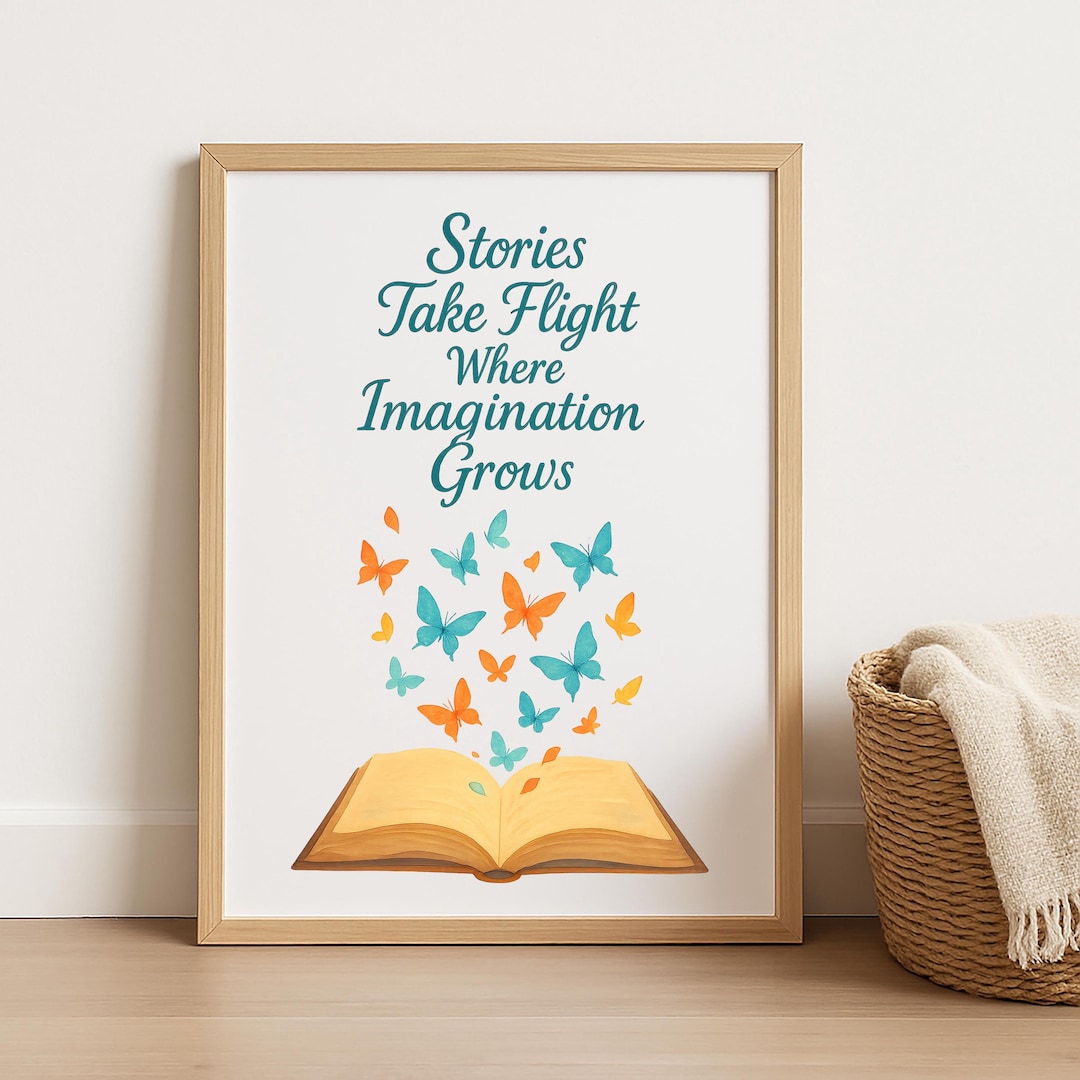 Stories Take Flight Where Imagination Grows Wall Art, Book and ...