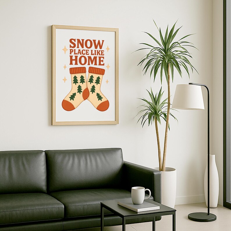 Snow Place Like Home Winter Wall Art - Cozy Christmas Socks ...