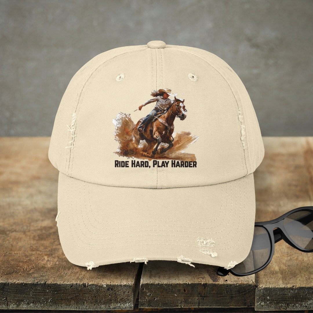 The Ultimate Cowgirl Rodeo Hat, Barrel Racer Cowgirl Baseball Style Cap ...