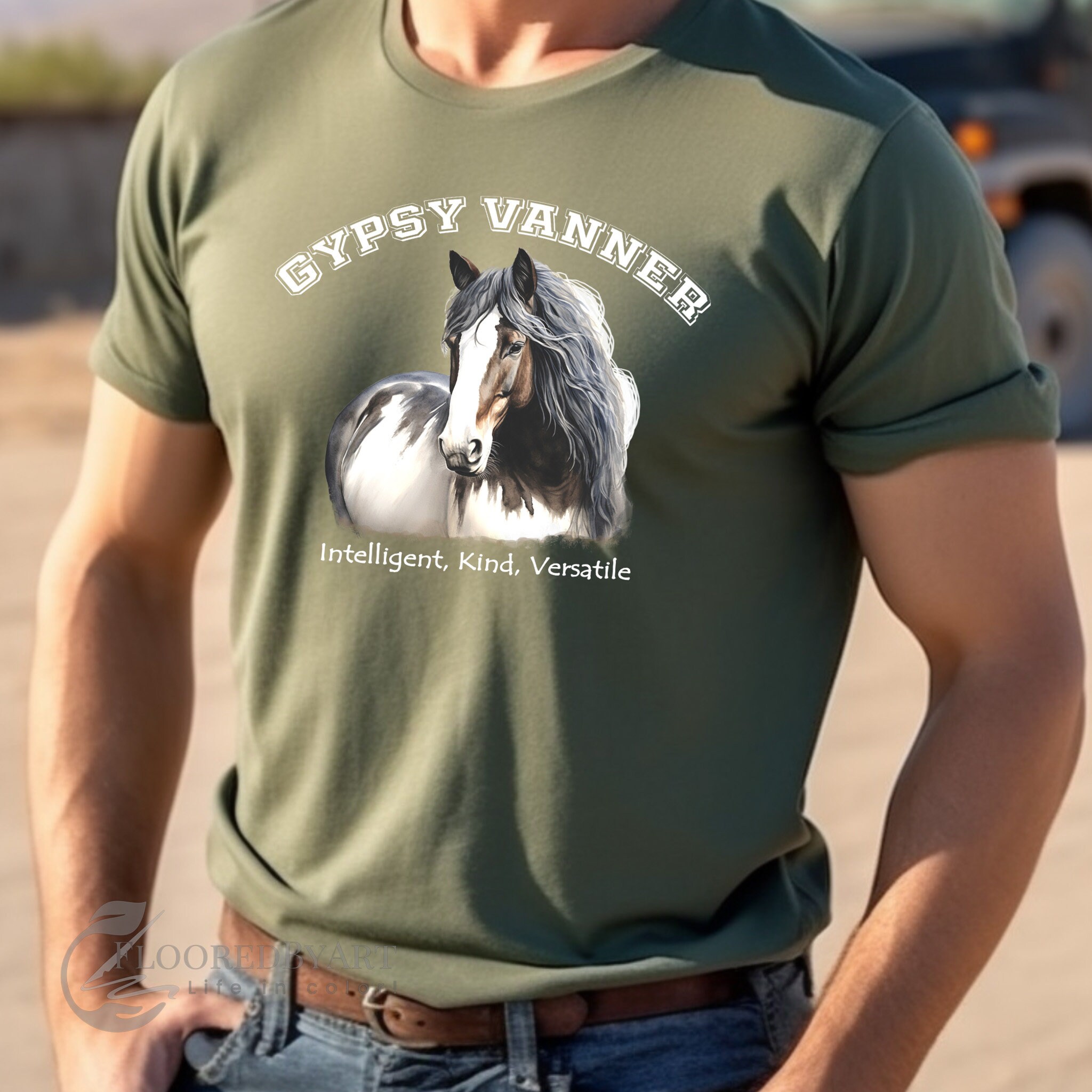 Gypsy Vanner Horse Shirt, Gypsy Vanner Draft Horse Tee, Horse Shirt ...