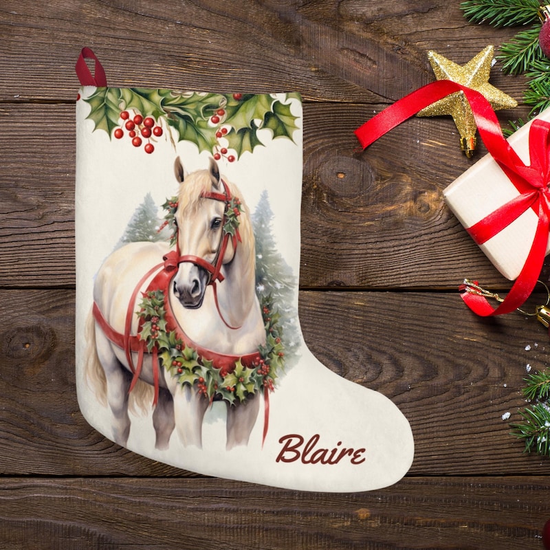 Christmas Draft Horse - Etsy
