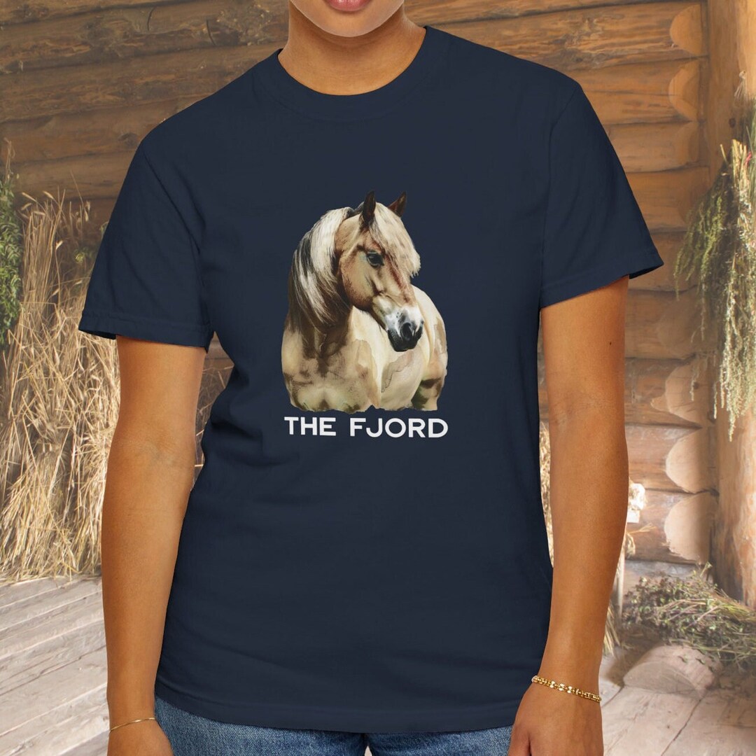 Comfort Colors Fjord Horse Shirt, New Norwegian Fjord Horse Art Tee ...