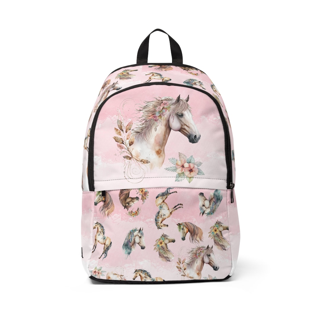Personalized Dream Horse Backpack, Fashionable Girls Ladies Bookbag ...
