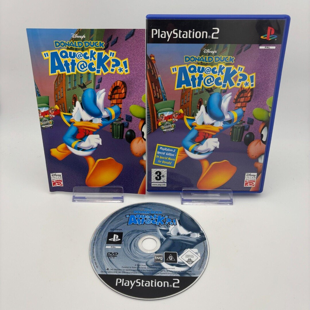 Disney's Donald Duck: Quack Attack (PAL Sony PS2, 2005) Complete *near ...