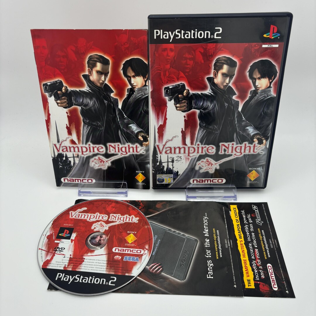 Vampire Night PAL Sony PS2, 2001 near Mint Cult Light Gun Shooter disc ...