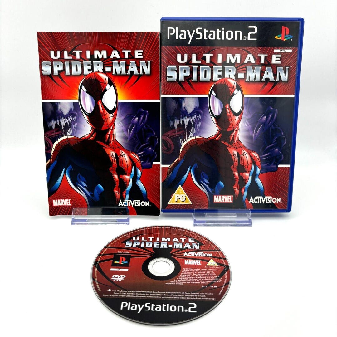 Ultimate Spider-man (PAL Sony PS2, 2005) *near Mint* Complete *disc ...
