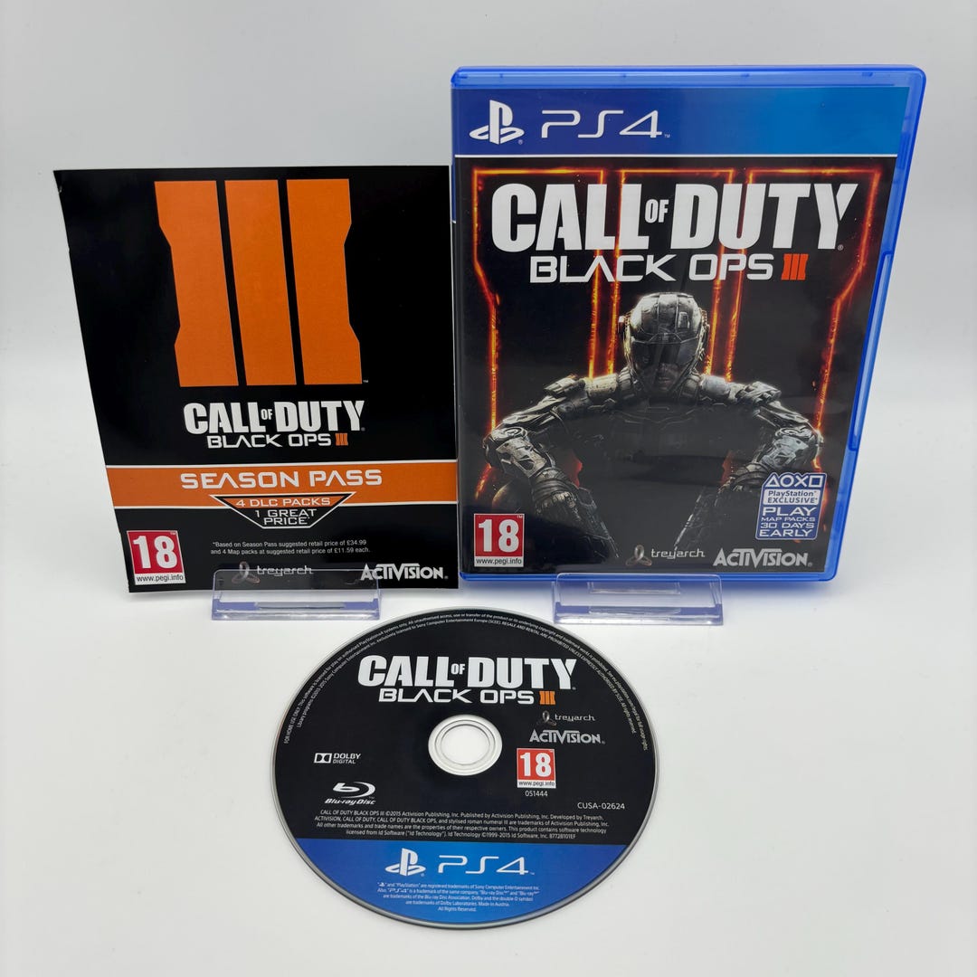 Call of Duty: Black Ops 3 PAL Sony PS4, 2015 Treyarch FPS Series disc ...