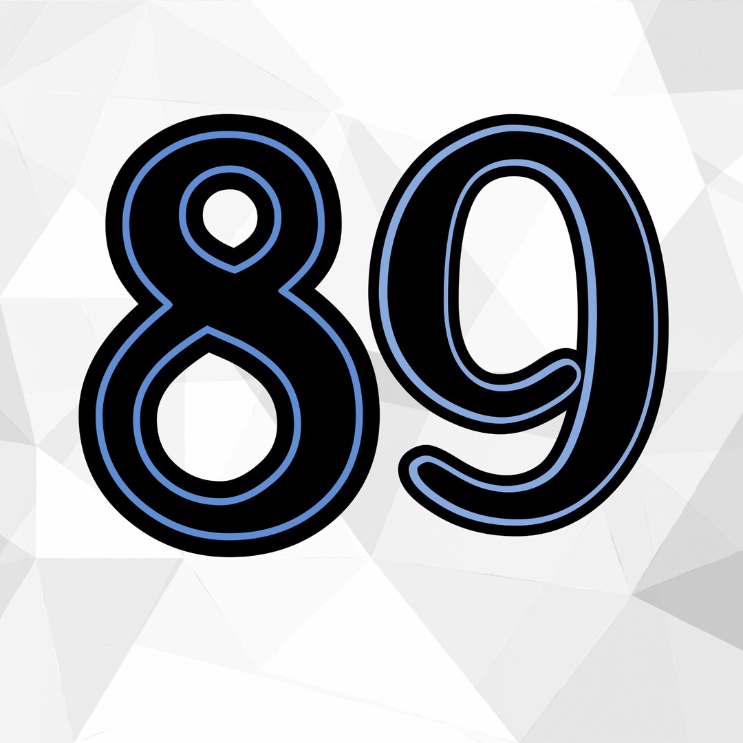 Black Number Clipart Number SVG PNG Number 0-9 Clipart Number - Etsy