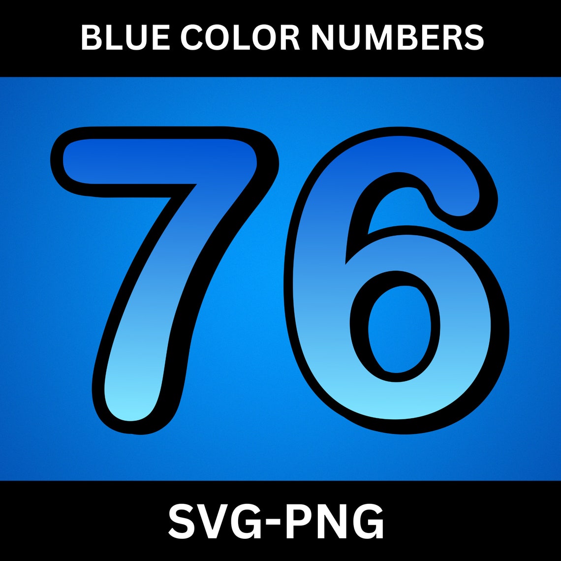 Blue Number Clipart, Numbers SVG, Numbers PNG, Digital Number 0-9 ...