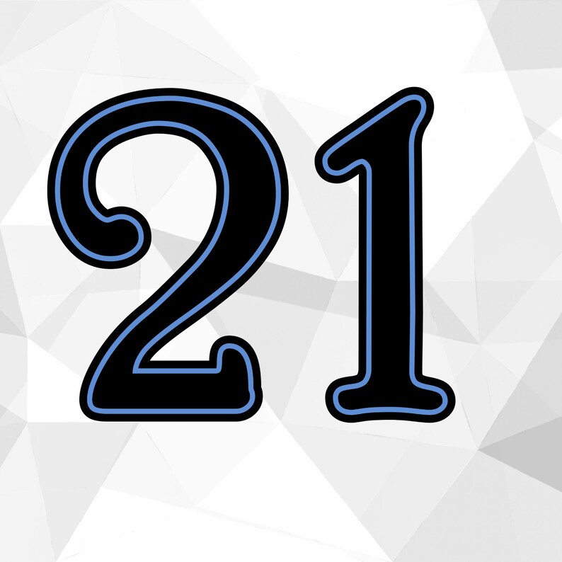 Black Number Clipart Number SVG PNG Number 0-9 Clipart Number - Etsy