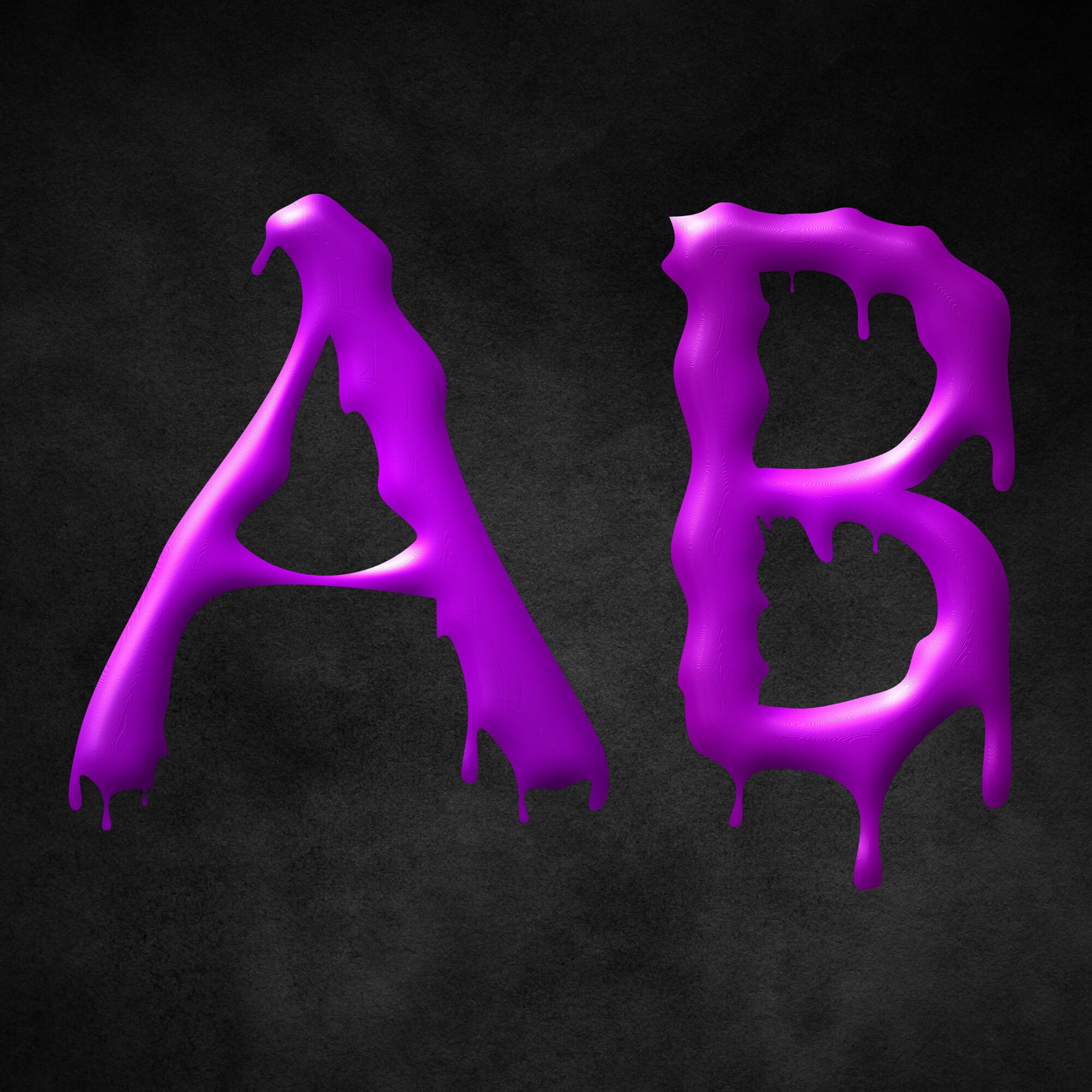 Oil Paint Dropping Purple Alphabet PNG Digital Files Alphabet - Etsy