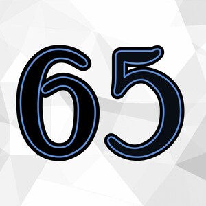 Black Number Clipart Number SVG PNG Number 0-9 Clipart Number - Etsy