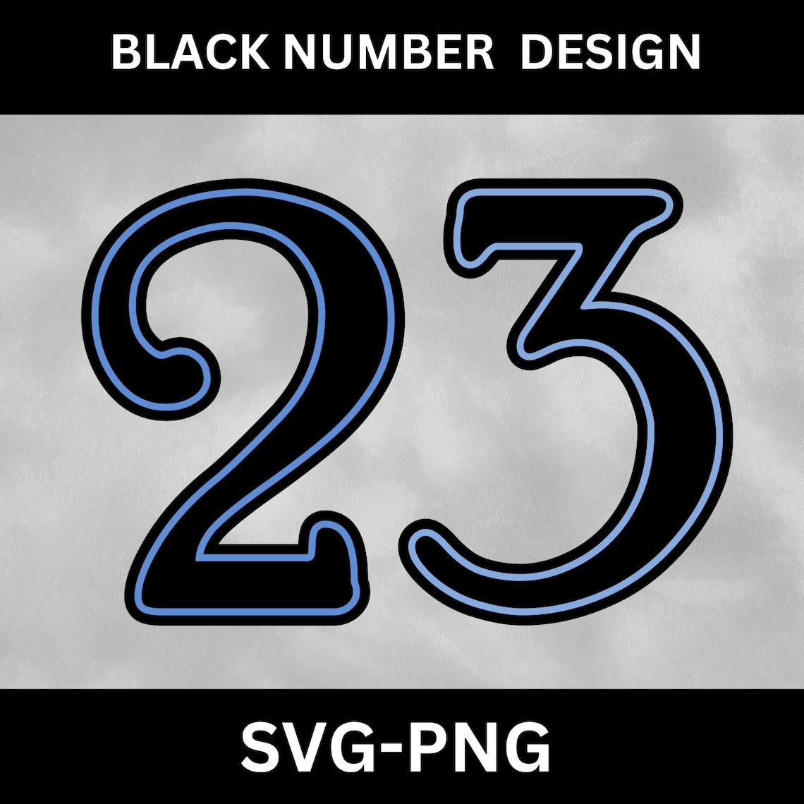 Black Number Clipart Number SVG PNG Number 0-9 Clipart Number Stickers ...