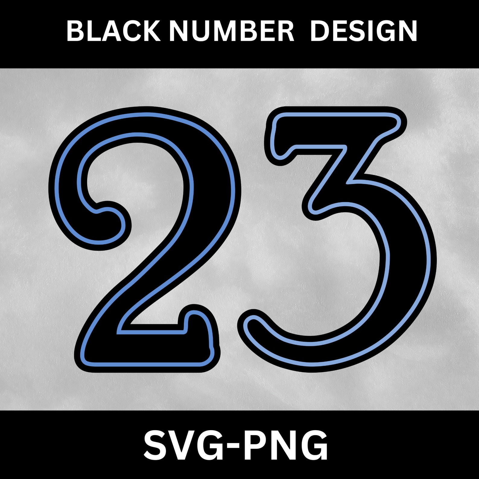 Black Number Clipart Number SVG PNG Number 0-9 Clipart Number Stickers ...