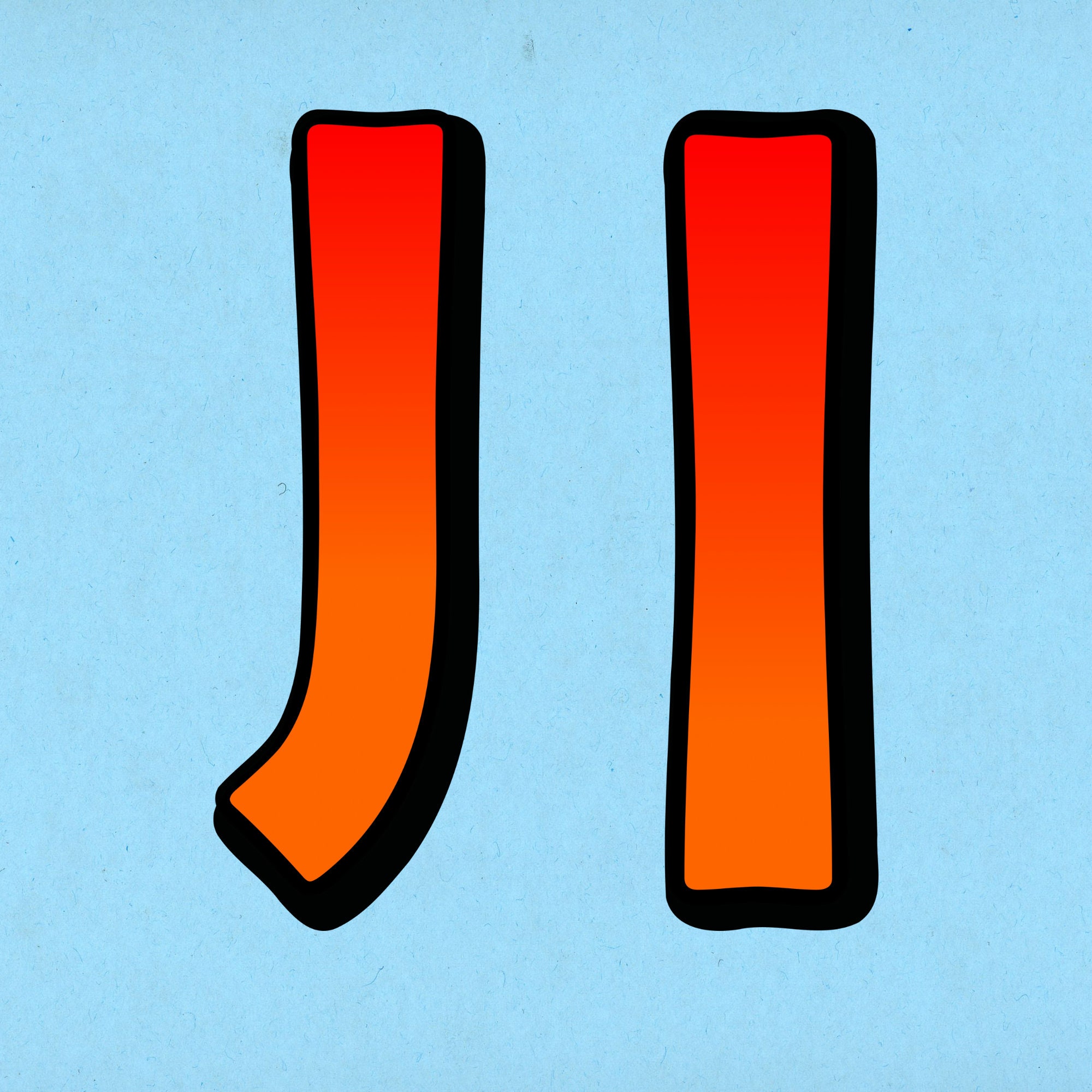 Red Alphabet PNG Digital Files, Alphabet A to J and Clipart, Alphabet ...