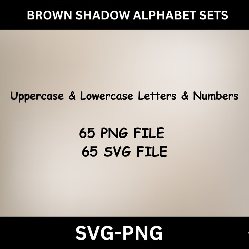 3D Shadow Brown Alphabets PNG Fonts Clipart Numbers Digital Alphabets ...