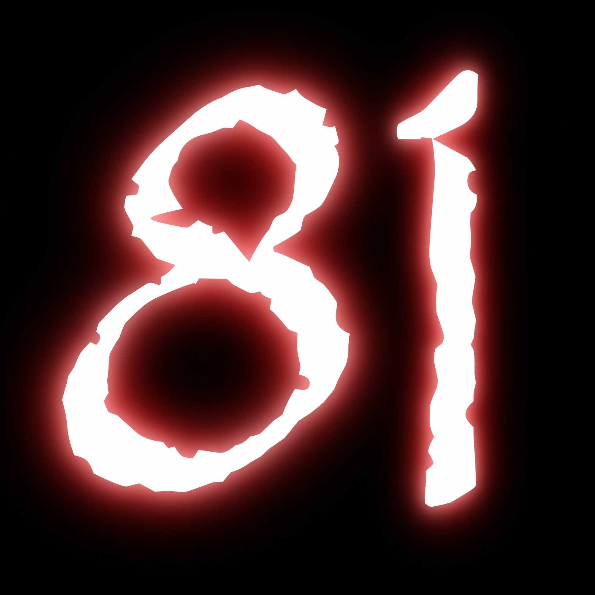 Neon Red Number Clipart Number SVG Number PNG Digital - Etsy