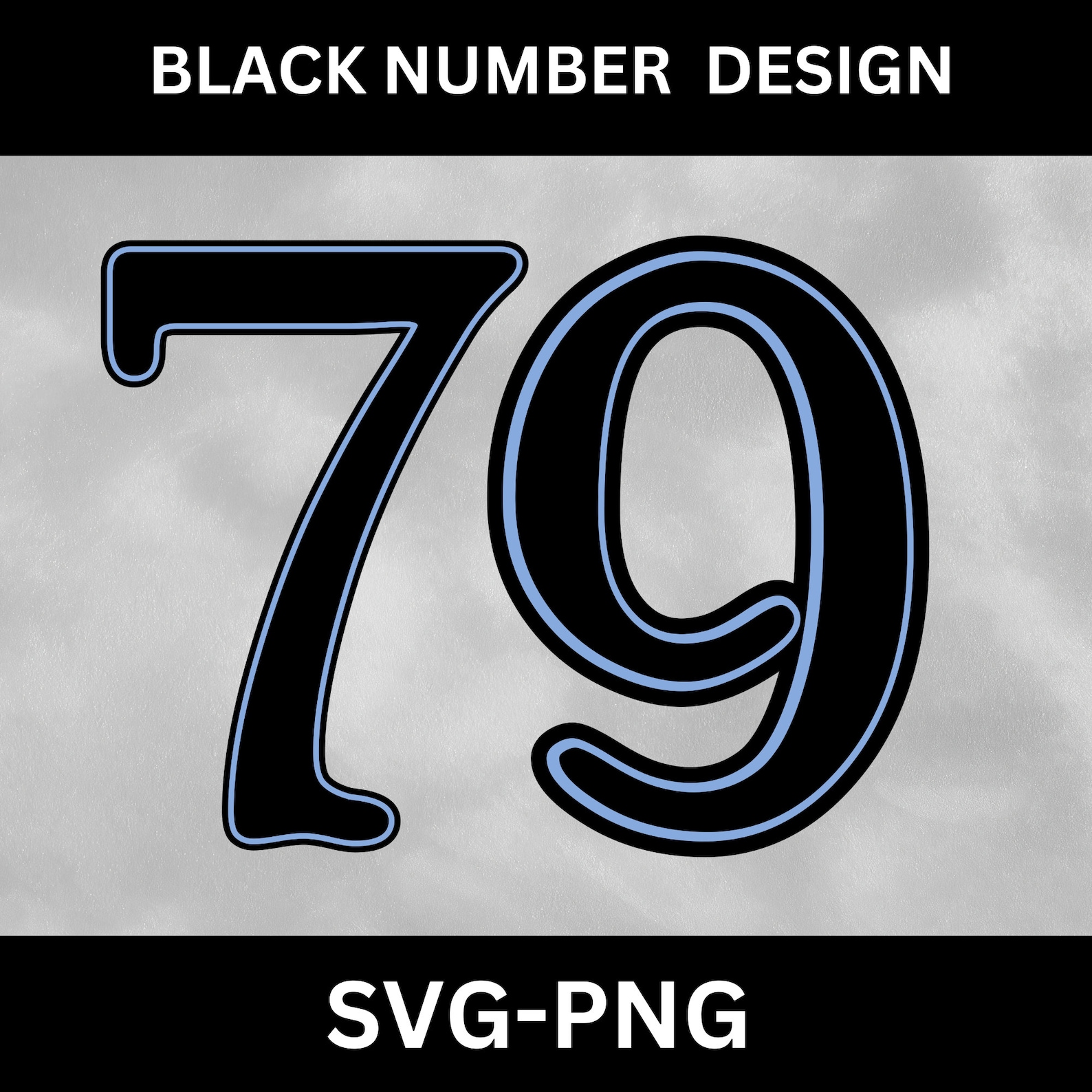 Black Number Clipart Number SVG PNG Number 0-9 Clipart Number Stickers ...