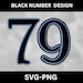 Black Number Clipart Number SVG PNG Number 0-9 Clipart Number Stickers ...