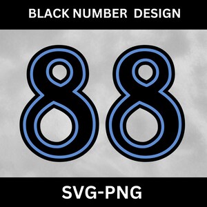Black Number Clipart Number SVG PNG Number 0-9 Clipart Number Stickers ...