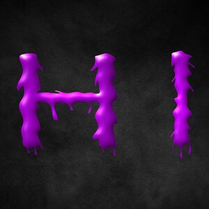 Oil Paint Dropping Purple Alphabet PNG Digital Files Alphabet - Etsy
