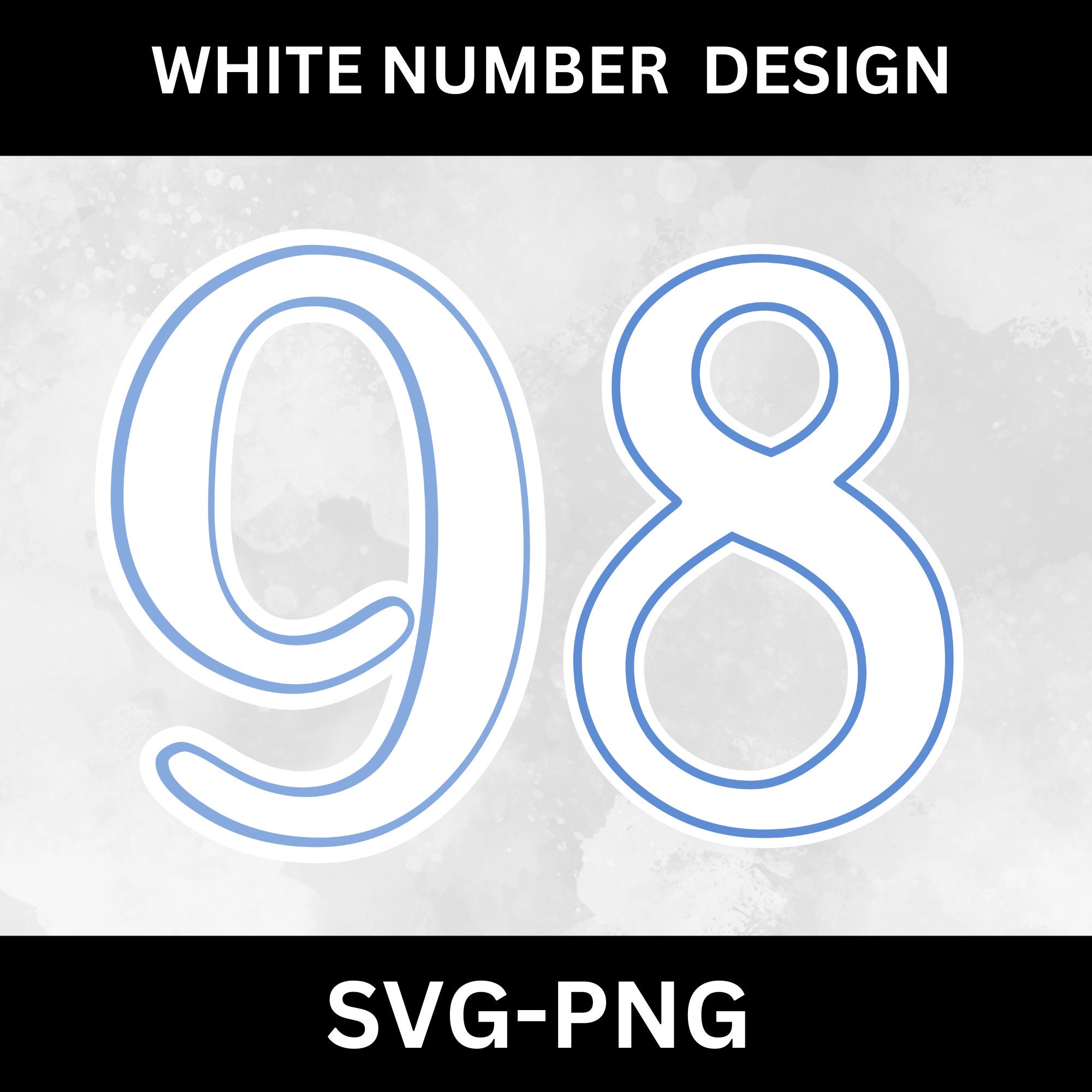White Number Clipart Number SVG File PNG Number 0-9 Clipart Number ...