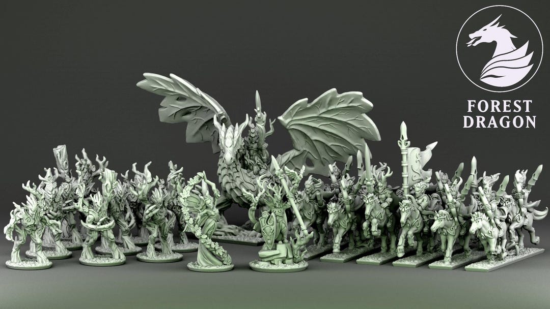 10mm Fantasy Battle Forest Elf Army by Forest Dragon - Etsy