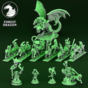 10mm Fantasy Battle Orcs and Goblins by Forest Dragon Miniatures - Etsy
