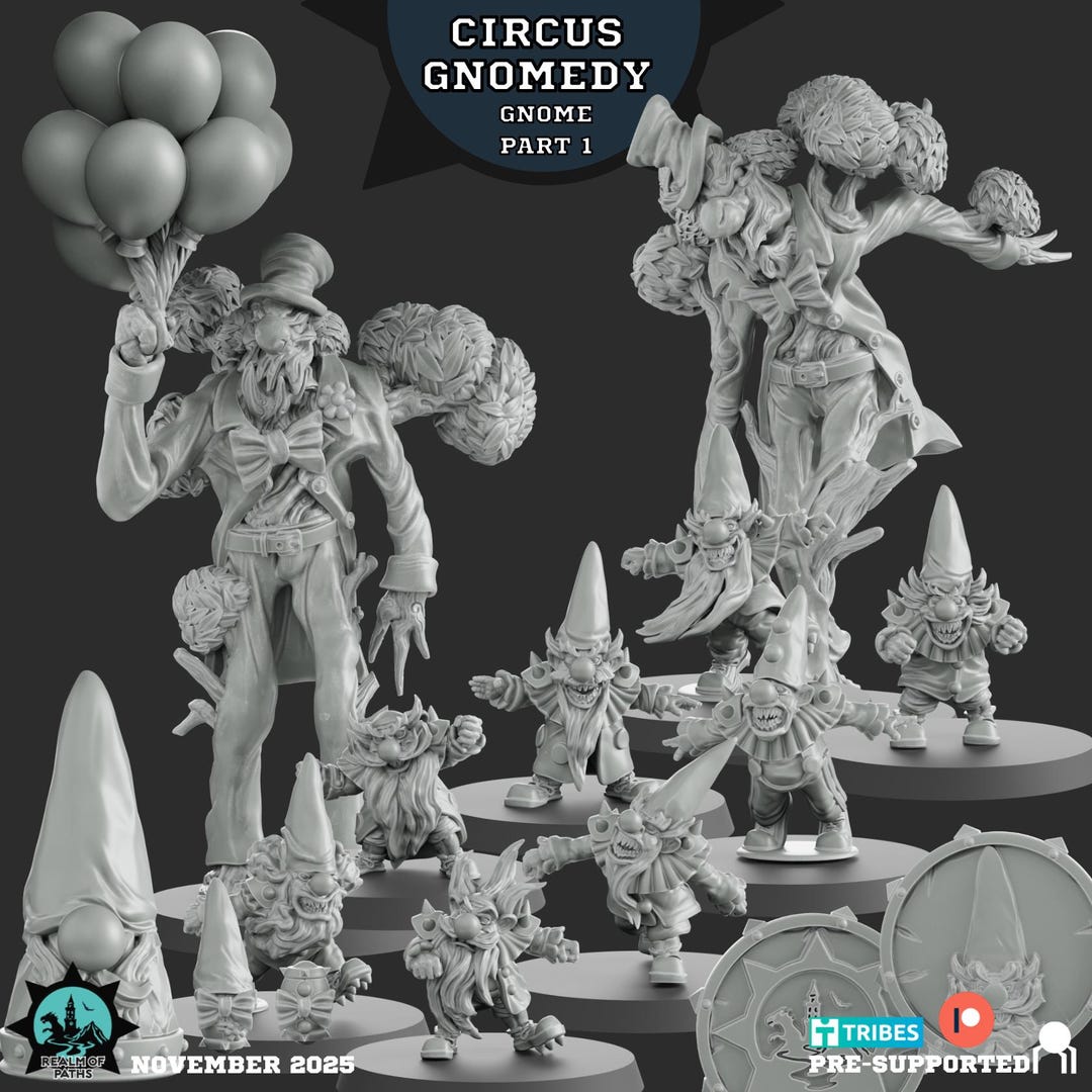 Realm of Paths Circus Gnomedy Gnome Fantasy Football Team - Etsy