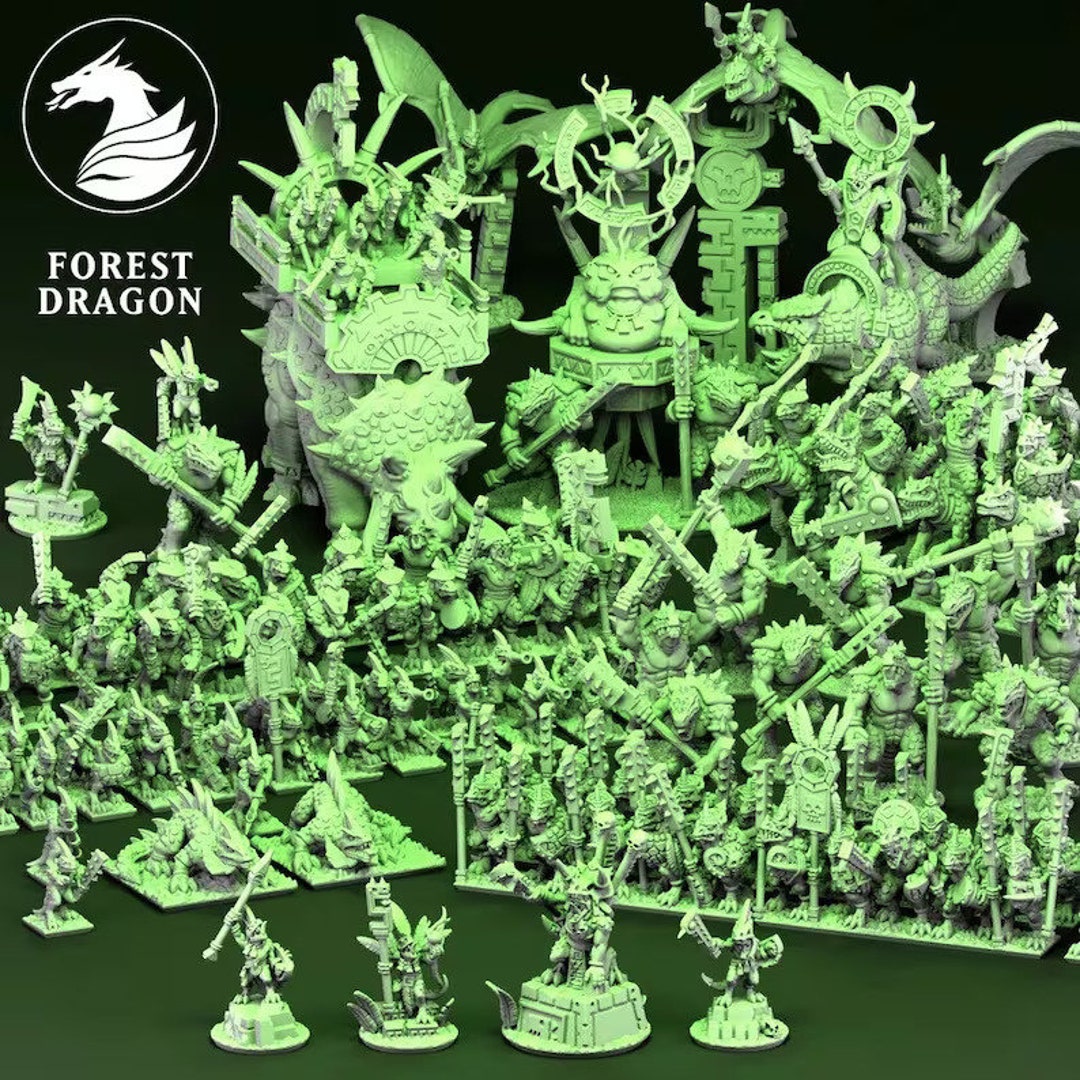 10mm Fantasy Battle Reptilian Army by Forest Dragon - Etsy