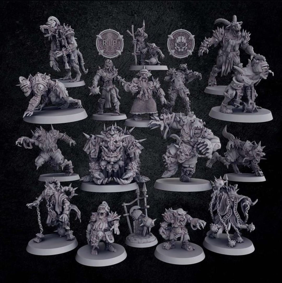 Rakovendetta Estudio Zombie Necromancer Fantasy Football Team - Etsy