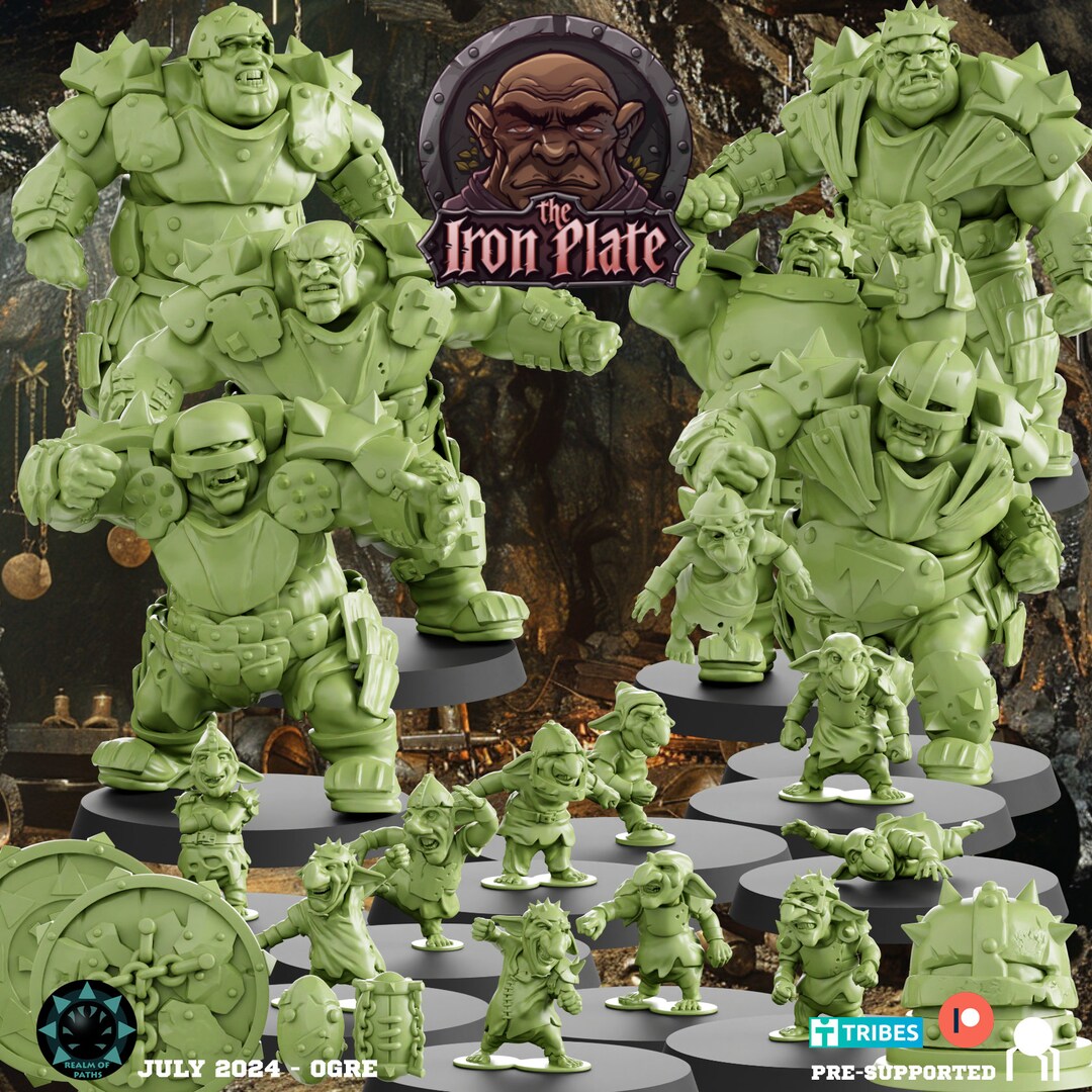Realm of Paths Ogre the Iron Plate Fantasy Football Team - Etsy