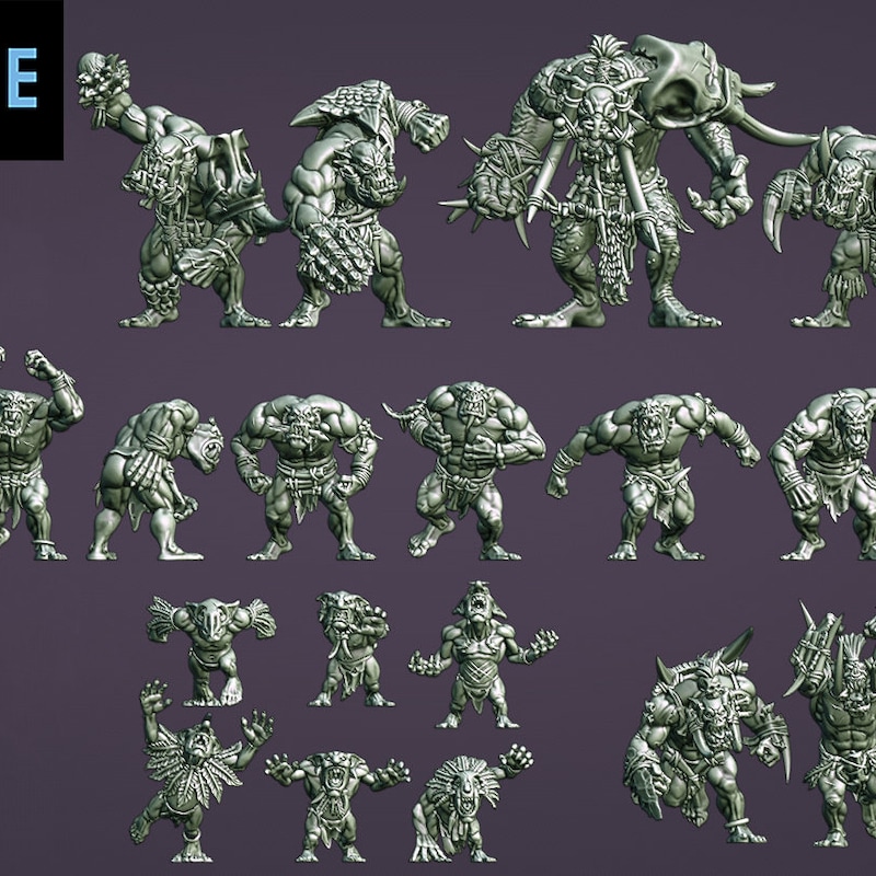 Fantasy Orc Team - Etsy