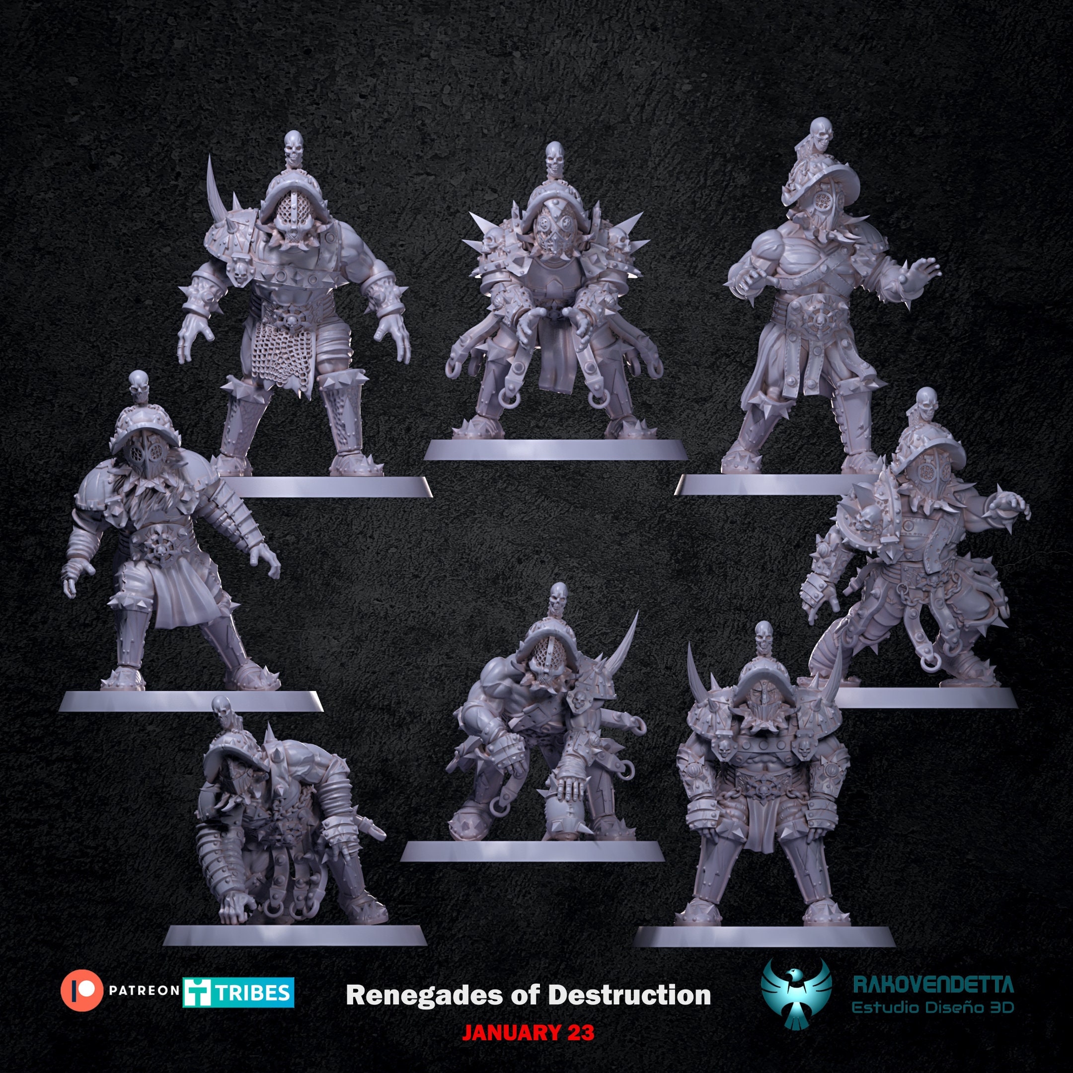 Rakovendetta Estudio Gladiator Chaos Renegade Fantasy Football Team - Etsy