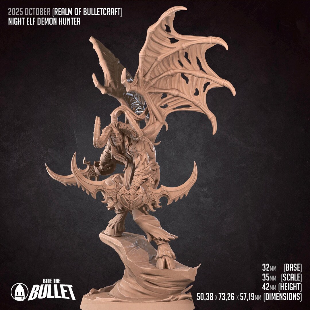 Bite the Bullet Warcraft Thematic Elf Demon Hunter - Dnd - Fantasy ...