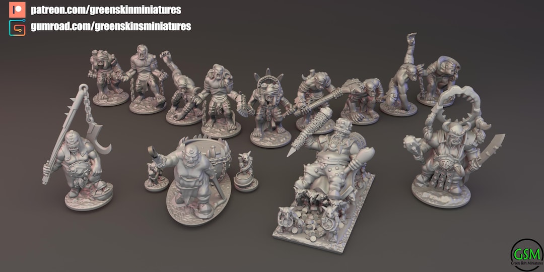 10mm Fantasy Battle Ogre Kingdom Army by Greenskin Miniatures - Etsy