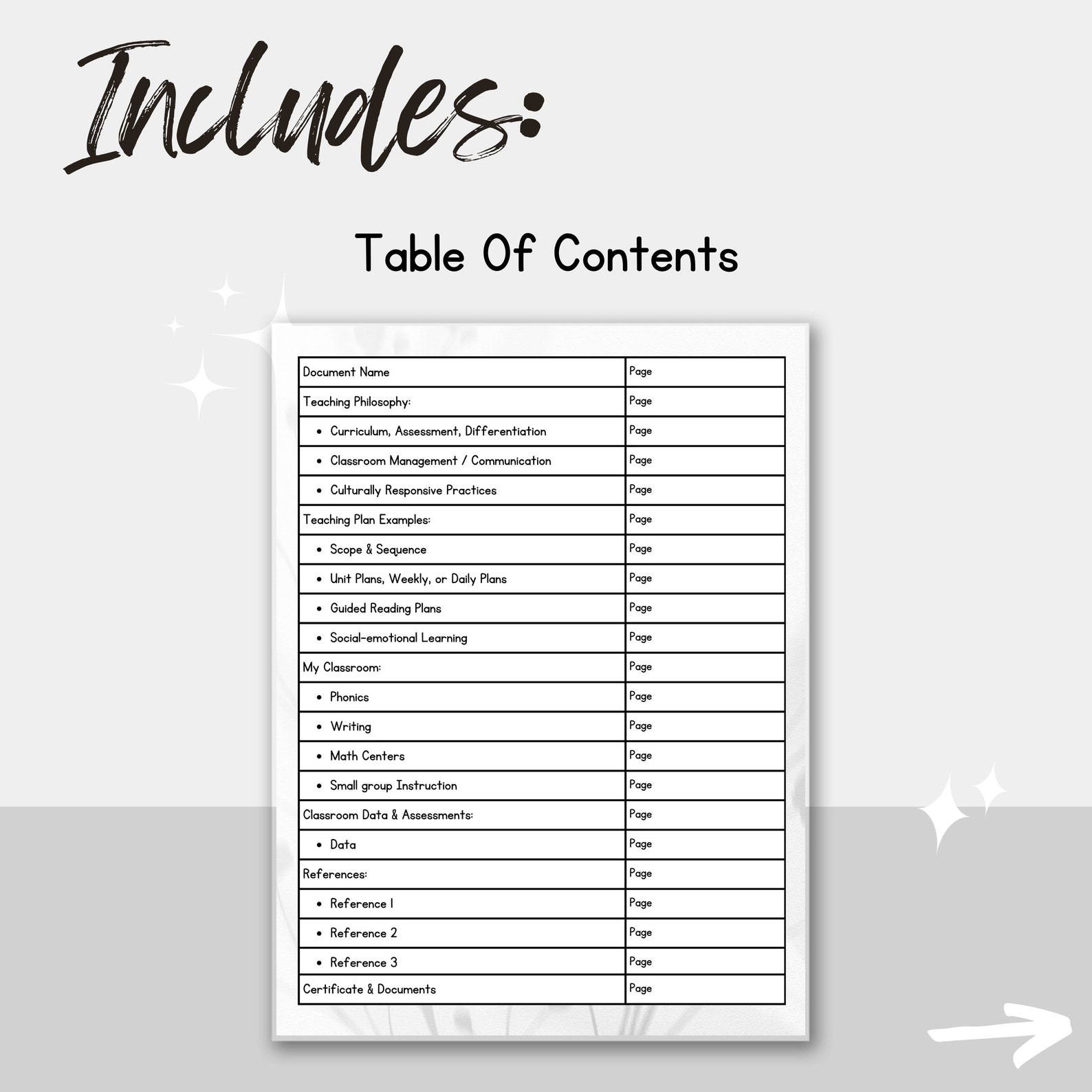 Neutral Teacher Portfolio, Teacher Portfolio Template, Educational ...