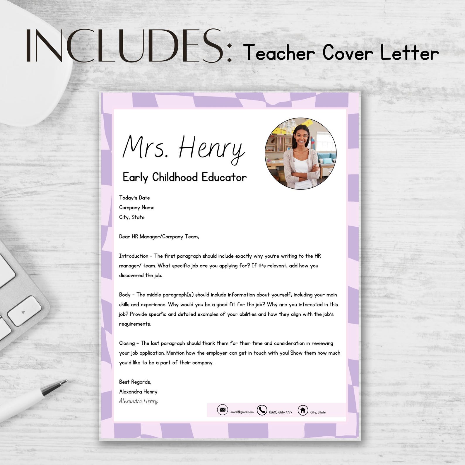 Vintage-inspired Teacher Portfolio Template: Educational Resume ...
