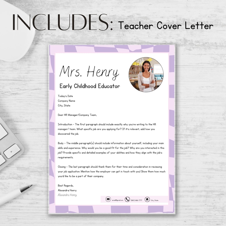 Vintage-inspired Teacher Portfolio Template: Educational Resume ...