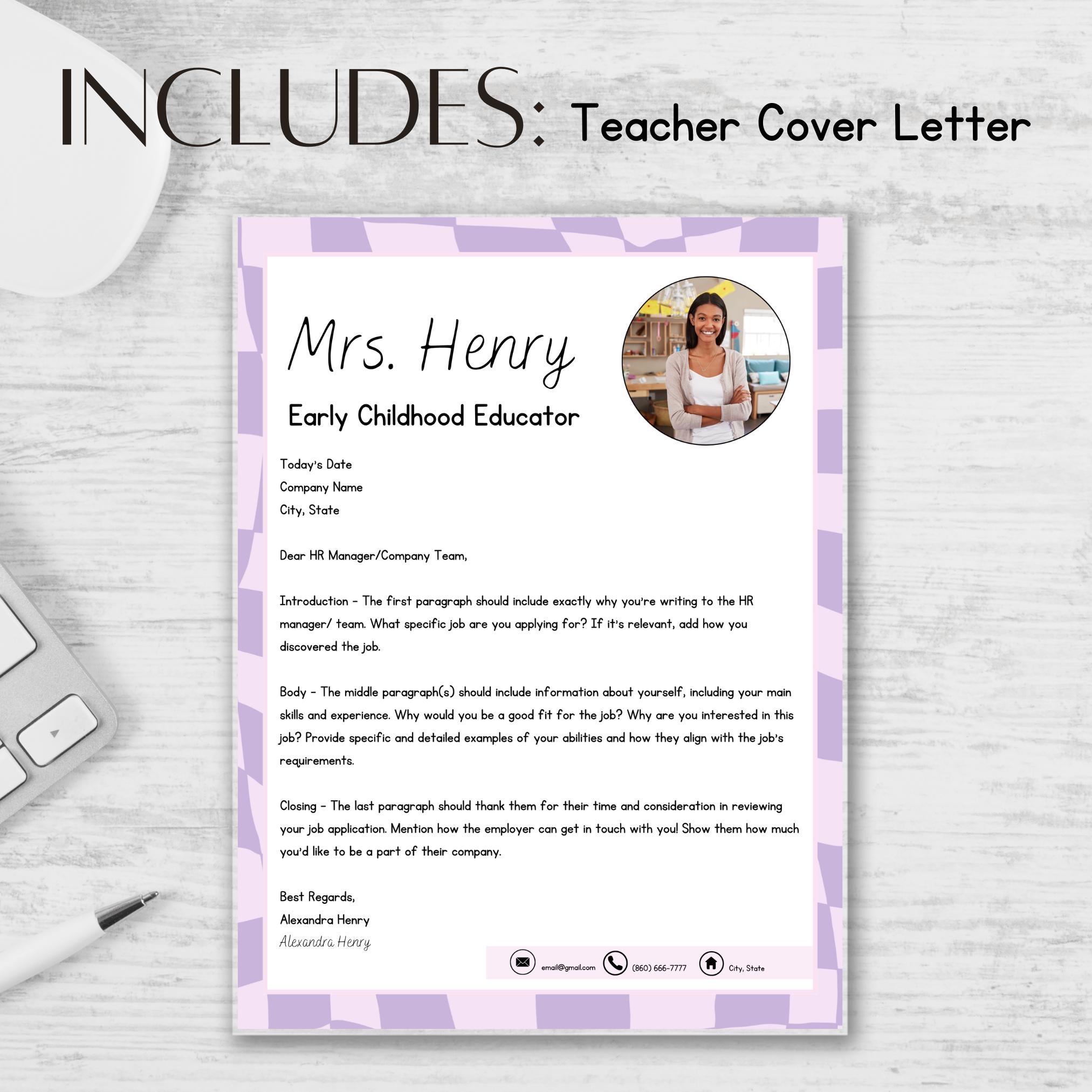 Vintage-inspired Teacher Portfolio Template: Educational Resume ...