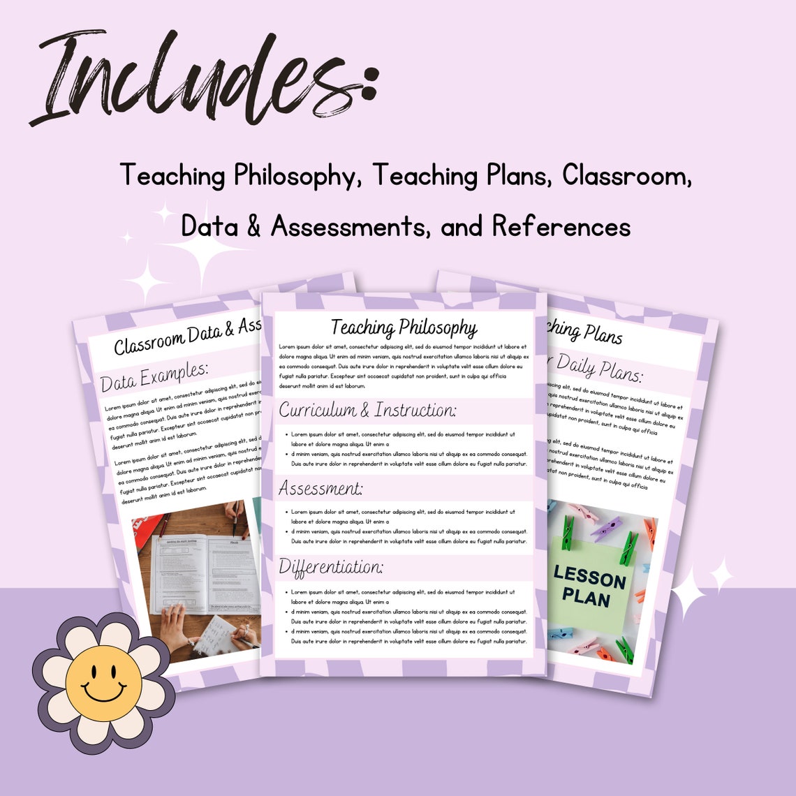 Retro Teacher Portfolio, Teacher Portfolio, Teacher Portfolio Template ...